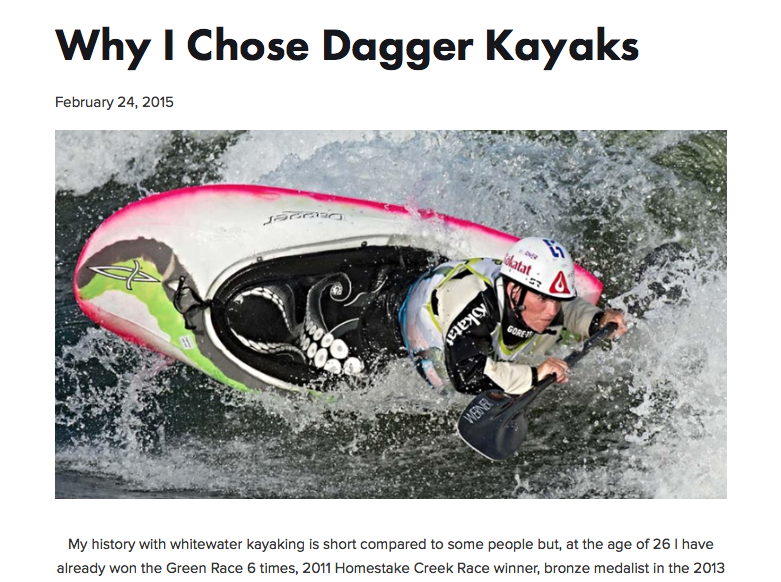 From Liquid Logic To Dagger Kayaks - Unsponsored